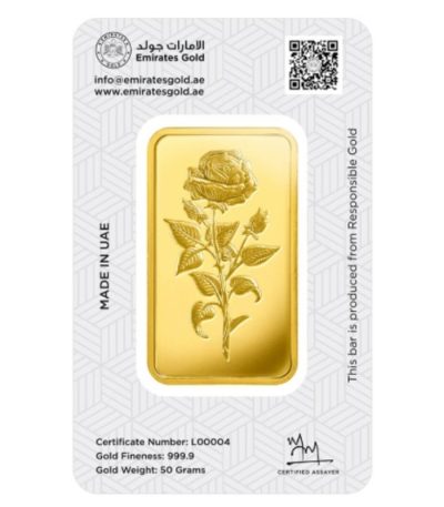 50 Gram Emirates Gold Bar - CKS Gold Diamonds LLC